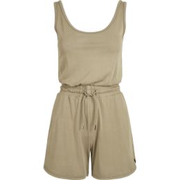 Jumpsuit Urban Classics "Urban Classics Damen Ladies Short Sleeveless Modal Jumpsuit", Damen, Gr. S, US-Gr&ouml;&szlig;en, khaki, 77% Modal, 23% Polyester, unifarben, loose fit, Overalls Jumpsuit