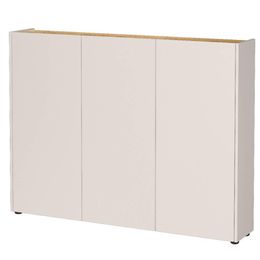 Pharao24.de Schuh Schrank Flur Sideboard in Hellgrau 138 cm breit