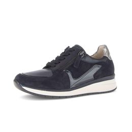 Sneaker Gabor "Sneaker low", Damen, Gr. 37, blau, Schuhe Sneaker