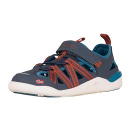 Barfu&szlig;schuh Trollkids "KIDS SALTFJORD BAREFOOT SANDAL", Kinder, Gr. 37, mystic blau, rot clay, summernight blau, Synthetik, Schuhe Barfu&szlig;schuh
