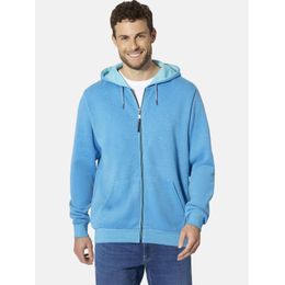 Kapuzensweatjacke Babista "Sweatjacke LEONO", Herren, Gr. 3XL, blau, Obermaterial: 100% Baumwolle CO., Sweatjacken