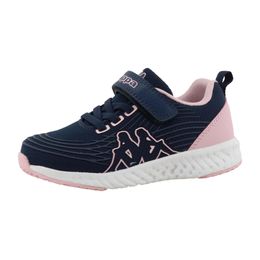 Sneaker Kappa "HANAKO", M&auml;dchen, Gr. 32, navy, rose, Synthetik, Schuhe Sneaker