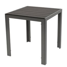Pharao24.de Outdoor Tisch Esstisch in Dunkelgrau 70 cm breit
