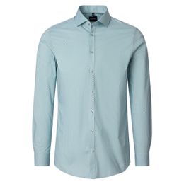 Businesshemd Venti "Venti Businesshemd Print", Herren, Gr. 40, Normalgr&ouml;&szlig;en, gr&uuml;n, 97% Baumwolle, 3% Elasthan, bedruckt, sehr figurbetont, Hemden