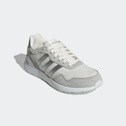 Sneaker adidas Sportswear "RUN 60S 4.0", Damen, Gr. 40,5, chalk wei&szlig;, silber metallic, grau two, Leder, Textil, Schuhe Sneaker