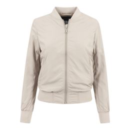 Allwetterjacke Urban Classics "Urban Classics Damen Ladies Light Bomber Jacket", Damen, Gr. XS, sand, 100% Polyester, unifarben, normal, Rundhals, Jacken