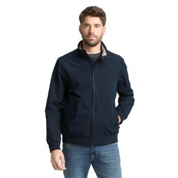 Blouson Tom Tailor, Herren, Gr. M, sky captain blau, Web, Obermaterial: 100% Polyester. Futter: 100% Polyester, unifarben, regular fit normal, Rippb&uuml;ndchen, Jacken Blouson, mit Stehkragen