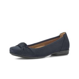 Ballerina Gabor "Sportliche Ballerina", Damen, Gr. 39, blau, Schuhe Ballerina