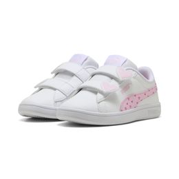 Sneaker Puma "Smash 3.0 Hearty Sneakers M&auml;dchen", M&auml;dchen, Gr. 31, wei&szlig; pearl pink, Obermaterial: Textil, Synthetik. Futter: Textil. Innensohle: Textil. Laufsohle: Gummi, Schuhe Sneaker