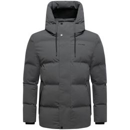 Steppjacke STONE HARBOUR "Taviaan XX", Herren, Gr. XXL (56), anthrazit, Obermaterial: 100% Polyester. Innenfutter: 100% Polyester. Wattierung: 100% Polyester. &Auml;rmelfutter: 100% Polyester, gerade Po-bedeckend, hoch geschlossener Ausschnitt, eng B&uuml;ndchen, Jacken Steppjacke, Gesteppte Herren Jacke mit Kapuze