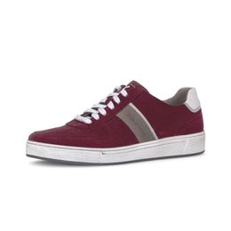 Sneaker Gabor "Sneaker low", Herren, Gr. 41, rot, Schuhe Sneaker