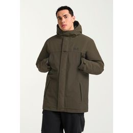 Winterjacke Jack Wolfskin "GLACIER SHIELD JKT M", Herren, Gr. M, obsidian mos, Obermaterial: 100% Polyamid. Futter: 100% Polyester. Wattierung: 100% Polyester, normal, Jacken Winterjacke, f&uuml;r Wandern und Trekking, atmungsaktives Gewebe, mit f&uuml;nf Taschen