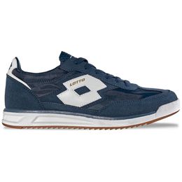 Sneaker Lotto, Damen, Gr. 36, navy, wei&szlig;, Synthetik, mehrfarbig, Schuhe Sneaker, - in angesagtem Retrodesign
