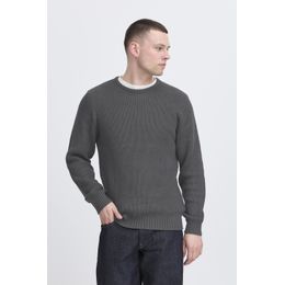 Strickpullover Blend "BHDeno", Herren, Gr. XL, iron gate, Grobstrick, 50% Baumwolle, 50% Polyacryl, unifarben, normal normal, Rundhals, Pullover Strickpullover, Klassischer Grobstrickpullover mit Rundhalsausschnitt