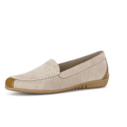 Mokassin Gabor "Mokassin", Damen, Gr. 42, beige, Schuhe Mokassin