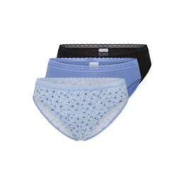 Rioslip Schiesser "Modern Multipacks", Damen, Gr. 38, 918, sonstiges, Single Jersey, Obermaterial: 95% Baumwolle, 5% Elasthan, k&ouml;rpernah, Unterhosen, Spitzenb&auml;nder, Baumwollmischung, Single Jersey