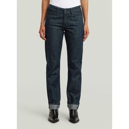 G-Star Raw 5-Pocket-Jeans G-STAR "G-STAR Lennoxx Slim Straight Jeans", Damen, Gr. 27, L&auml;nge 28, neo raw denim, Obermaterial: 75% Baumwolle, 25% Baumwolle, Jeans 5-Pocket-Jeans