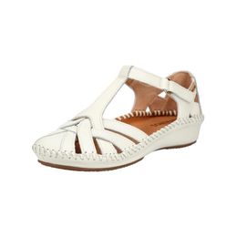 Riemchensandale Pikolinos "Pikolinos Sandalen Leder", Damen, Gr. 40, wei&szlig;, Leder, Schuhe Riemchensandale