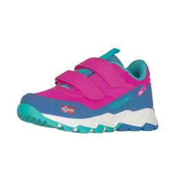 Outdoorschuh Trollkids "KIDS PREIKESTOLEN HIKER", Kinder, Gr. 32, light magenta, cornflower, aquamarine, morning dew, Synthetik, Textil, Schuhe Outdoorschuh, wasserdicht