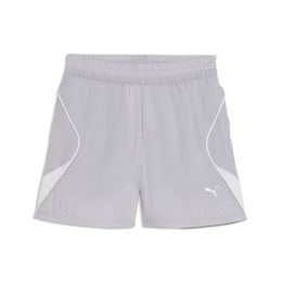 Shorts Puma "Puma Sport Gewebte 5" Shorts Damen", Damen, Gr. XL, Normalgr&ouml;&szlig;en, vibrant silber gray, Obermaterial: 100% Nylon; Futter: 100% Polyester; Einsatz: 100% Polyester; Seitentasche &ndash; Oben: 100% Polyester, unifarben, regular fit, Hosen Shorts