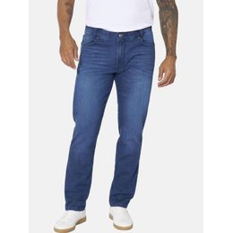5-Pocket-Jeans Jan Vanderstorm "Schiebebundjeans SANDUR", Herren, Gr. 66, N-Gr, blau, Obermaterial: 98% Baumwolle CO. 2% Elasthan EL., Jeans 5-Pocket-Jeans