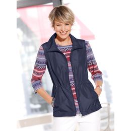 Kurzweste Classic Basics, Damen, Gr. 42, blau (nachtblau), 100% Polyester, unifarben, Westen