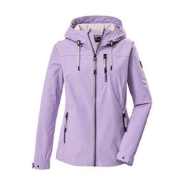 G.I.G.A. by Killtec Softshelljacke "GS 111 WMN SFTSHLL JCKT", Damen, Gr. 46, lavendel, Oberseite: 100% Polyester;R&uuml;ckseite: 100% Polyester;Futter: 100% Polyester, G.I.G.A. DX BY KILLTEC, Jacken Softshelljacke, Atmungsaktive, wasserabweisende Damenjacke mit verstellbarer Kapuze