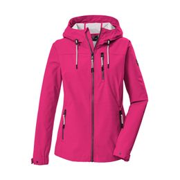 G.I.G.A. by Killtec Softshelljacke "GS 111 WMN SFTSHLL JCKT", Damen, Gr. 40, pink, Oberseite: 100% Polyester;R&uuml;ckseite: 100% Polyester;Futter: 100% Polyester, G.I.G.A. DX BY KILLTEC, Jacken Softshelljacke, Atmungsaktive, wasserabweisende Damenjacke mit verstellbarer Kapuze