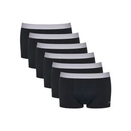 Hipster Sloggi "Men GO ABC 2.0", Herren, Gr. XS, schwarz, Single Jersey, Obermaterial: 95% Baumwolle, 5% Elasthan, clean, unifarben, k&ouml;rpernah, Unterhosen, weich, Baumwollmix, elastischer Logobund, Baisc, ohne Eingriff