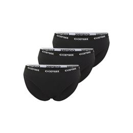 Slip Chiemsee, Damen, Gr. S (36), schwarz, schwarz, 95% Baumwolle, 5% Elasthan, Unterhosen Slip