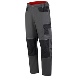 Arbeitshose HERO by John Medoox "GLENN Basic Workwear Arbeits-Cargohose", Herren, Gr. 48, L&auml;nge 32, grau (anthra, schwarz), Sweatware, 65% Polyester, 35% Baumwolle, gerade lang, Hosen Arbeitshose, Arbeits-Cargohose Funktionsqualit&auml;tf&uuml;r Herren
