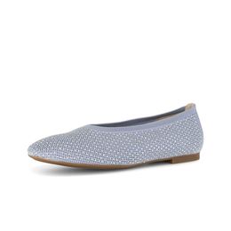 Ballerina Gabor "Eleganter Ballerina", Damen, Gr. 40, blau, Schuhe Ballerina
