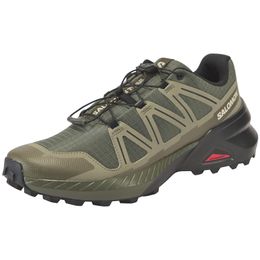 Trailrunningschuh Salomon "SPEEDCROSS PEAK", Herren, Gr. 48, olive night, deep lichen gr&uuml;n, schwarz, Synthetik, Textil, Schuhe