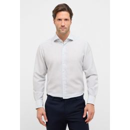 Langarmhemd Eterna "MODERN FIT", Herren, Gr. 39, Normalgr&ouml;&szlig;en, himmelblau, 17% Leinen, 83% Wolle (Merino), tailliert, Manschette, Hemden, EASY IRON (b&uuml;gelleicht)