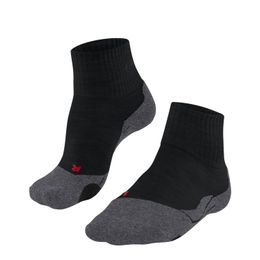 Wandersocken Falke "TK2 Explore Short", Herren, Gr. 44-45, schwarz (schwarz, mix), Materialmix, normal, Socken, hoher Komfort im Mittelgebirge, atmungsaktiv, schnelltrocknend