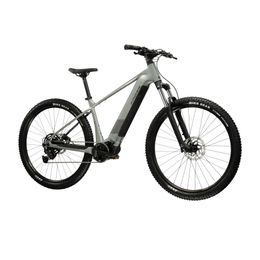 E-Bike KROSS "Influx Hybrid 1.0 20Ah/720Wh 29 Zoll grau 9 G&auml;nge 2026" Gr. 48, grau, schwarz, Elektrofahrr&auml;der, Herren, 48cm, 29 Zoll (73,66cm)