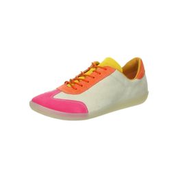 Think! Schn&uuml;rschuh THINK "Think Halbschuhe Veloursleder", Damen, Gr. 39,5, fuchsia, Veloursleder, Schuhe Schn&uuml;rschuh