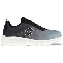 Sneaker Lotto, Damen, Gr. 45, schwarz, grau, Kunstfaser, Synthetik, mehrfarbig, Schuhe Sneaker, - mit pr&auml;zisionsgewirktem Mesh Obermaterial