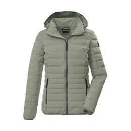 G.I.G.A. by Killtec Steppjacke "GS 110 WMN QLTD JCKT", Damen, Gr. 42, dunkelgr&uuml;n, Obermaterial: 100% Polyester;Futter: 100% Polyester;F&uuml;llung: 100% Polyester, G.I.G.A. DX BY KILLTEC, Jacken Steppjacke, Wasserabweisend, winddicht, atmungsaktiv, abnehmbare Kapuze