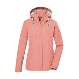 Outdoorjacke Killtec "KOS 61 WMN JCKT", Damen, Gr. 34, pfirsich, Obermaterial: 100% Polyester;Futter: 100% Polyester, Jacken Outdoorjacke, Funktionsjacke: wasser- und winddicht, atmungsaktiv, abnehmbare Kapuze