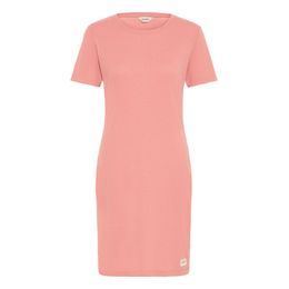 Midikleid oxmo "Midikleid OXPimatta", Damen, Gr. XXL, N-Gr, rosa (ash rose), Obermaterial: 57% Baumwolle CO. 43% Polyester PES., Kleider Midikleid