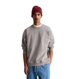 Marc O'Polo Sweatshirt MARC O'POLO DENIM "aus hochwertiger Bio-Baumwolle", Herren, Gr. XL, grau eternity, Obermaterial: 100% Baumwolle, unifarben, relaxed fit, Rundhals, Rippb&uuml;ndchen, Sweatshirts Sweatshirt