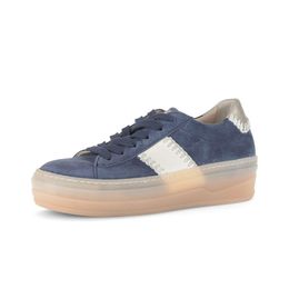 Sneaker Gabor "Sneaker low", Damen, Gr. 35,5, blau, Schuhe Sneaker