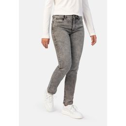 5-Pocket-Hose STOOKER WOMEN "Milano Fashion Magic Shape Fit Jeans", Damen, Gr. 46, L&auml;nge 30, grau (grau random), Twill, 83% Baumwolle, 16% recycled Polyester, 1% Elasthan, schmal lang, Hosen 5-Pocket-Hose, Casual Twill Coloured Magic Shape Effekt f&uuml;r Damen
