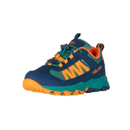 Outdoorschuh Trollkids "KIDS TRONFJELL HIKER LOW", Kinder, Gr. 35, gr&uuml;n (sea gr&uuml;n, madeira blau, sahara sunset), Synthetik, Textil, mehrfarbig, Schuhe Outdoorschuh, wasserdicht