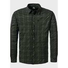 Sch&ouml;ffel Outdoorhemd SCH&Ouml;FFEL "Hiking Shirt Style Yekuro MNS", Herren, Gr. 56, Normalgr&ouml;&szlig;en, gr&uuml;n (0696, gr&uuml;n), Oberstoff: 81% Polyester, 14% Nylon, 5% Elasthan, V-Ausschnitt, Hemden