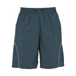 Shorts Urban Classics "Urban Classics Piped Panel Trackshorts", Herren, Gr. 5XL, US-Gr&ouml;&szlig;en, bottlegr&uuml;n, 100% Polyester, unifarben, normal, Hosen Shorts