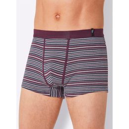 w&auml;schepur Retro Pants W&Auml;SCHEPUR, Herren, Gr. 6, 3 Stk., bunt (topas, dunkelblau, burgund), 97% Baumwolle, 3% Elasthan, Unterhosen