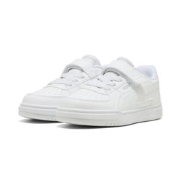 Sneaker Puma "Caven III Sneakers Kinder", M&auml;dchen, Gr. 34.5, wei&szlig; silber metallic, Obermaterial: Synthetik, Textil. Futter: Textil. Innensohle: Textil, Keine Angabe. Laufsohle: Gummi, Schuhe Sneaker