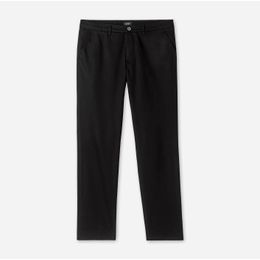 OLYMP Herren Chinohose "ARONA", schwarz, Gr. 32, unifarben, Web, Obermaterial: 67% Baumwolle, 24% Lyocell, 7% Polyester, 2% Elasthan, Hosen, slim fit